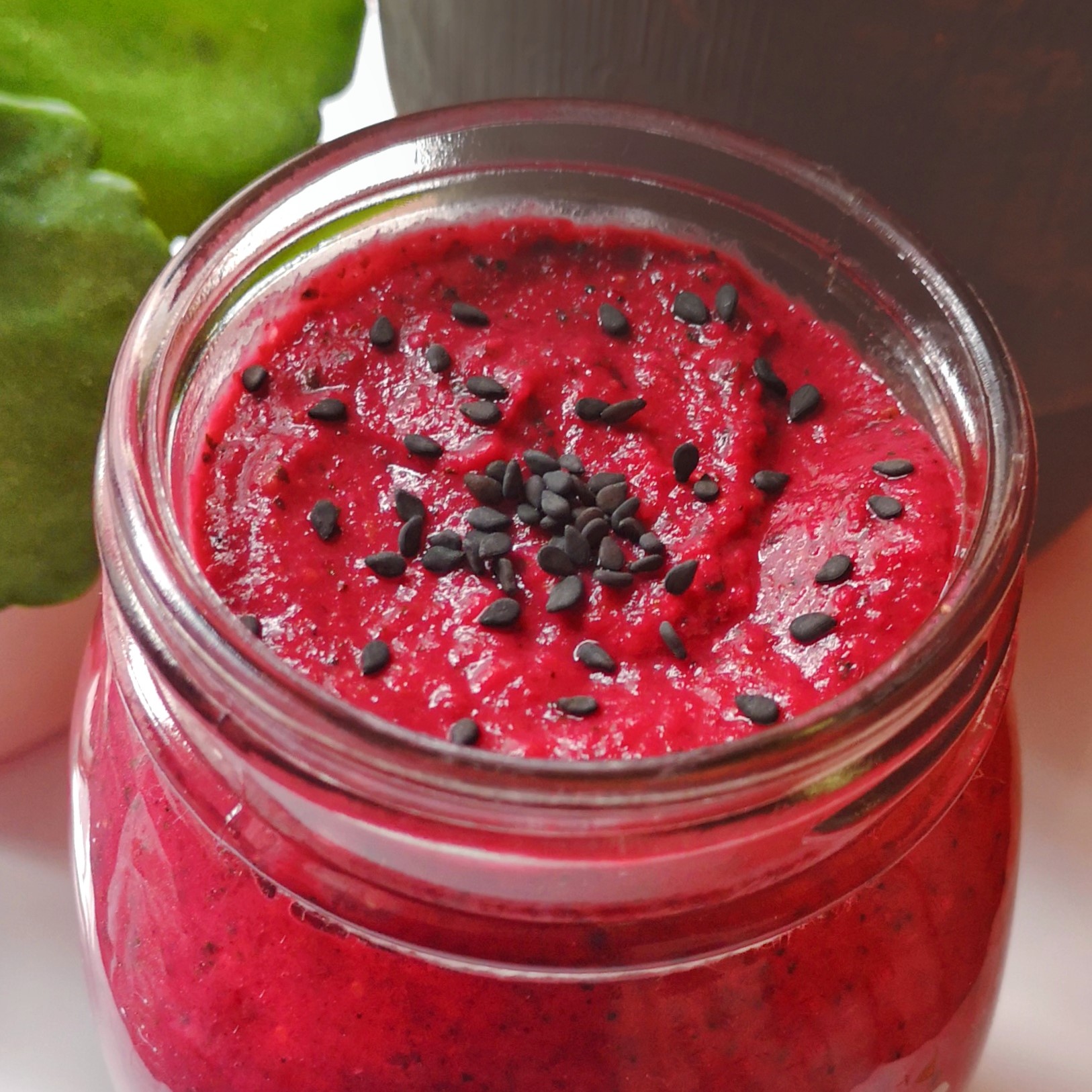 Recette ; houmous de betterave aux haricots rouges • Équi'libre